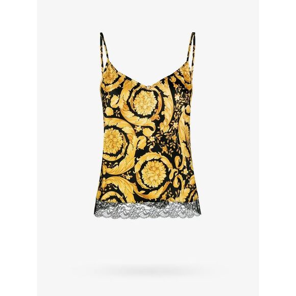 Versace | Sweaters | Versace Top Woman Gold Top | Poshmark